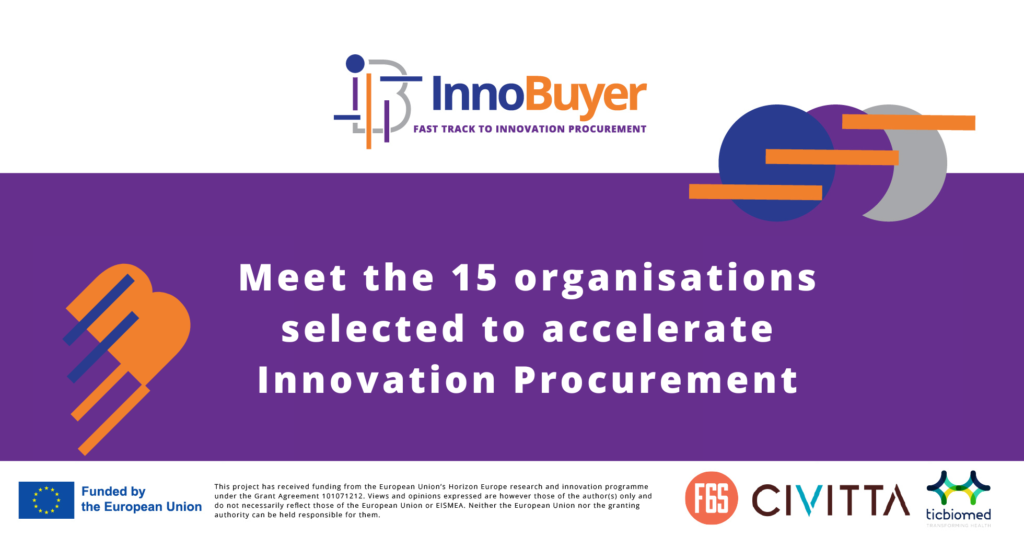 InnoBuyer announces the 15 organisations selected to accelerate Innovation Procurement – InnoBuyer